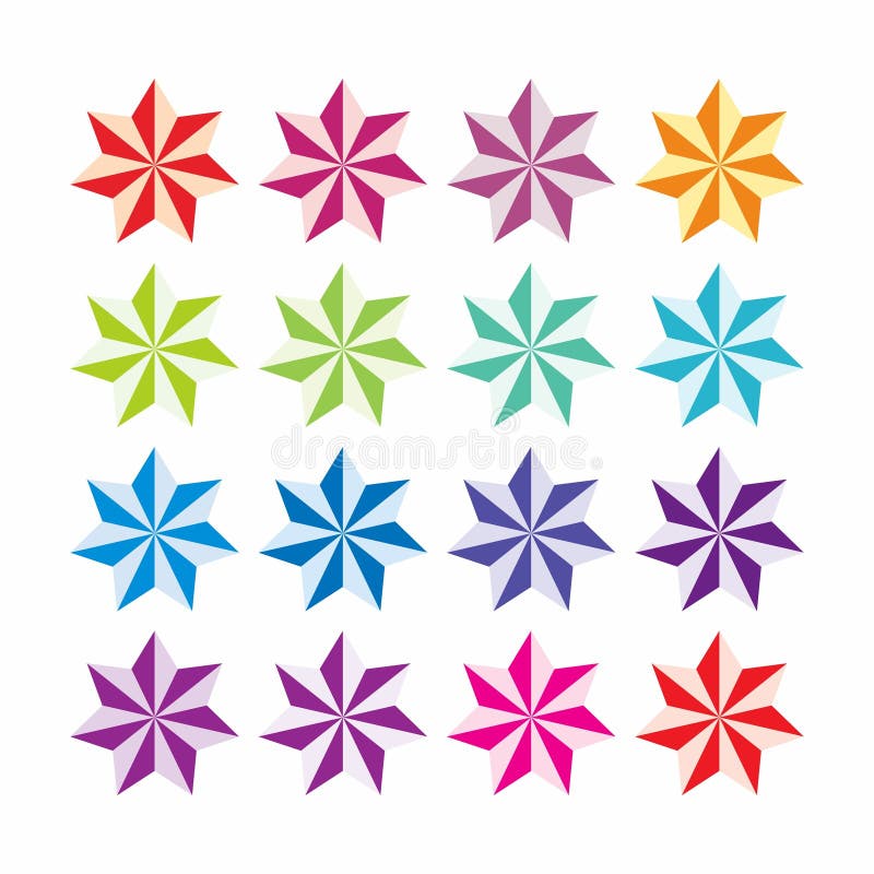 Seven Pointed Star Shape Vector Stock Illustrations – 150 Seven Pointed ...