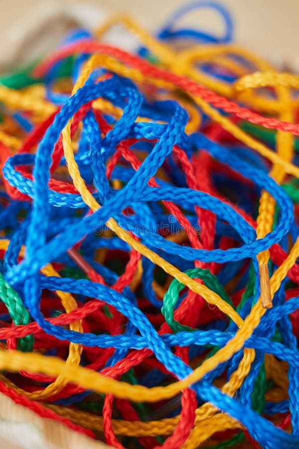 Set of Colorful Strings for School Crafts Stock Image - Image of ...