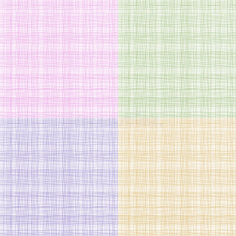 Set of Colorful Thread Fabric Texture Stock Vector - Illustration of ...