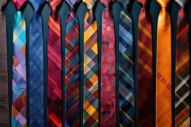 Set of Colorful Ties Isolated Stock Illustration - Illustration of ...