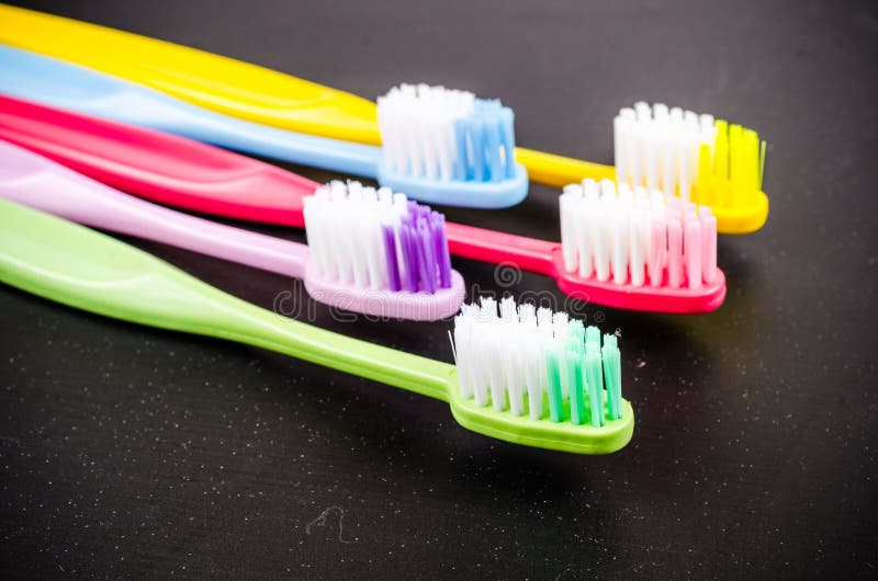 Set of Colorful Toothbrushs Stock Image - Image of teeth, hygiene: 53052099