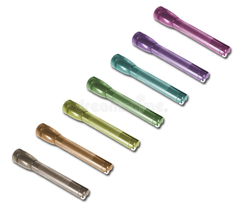 Set of Colorful Torches stock photo. Image of orange - 20967856