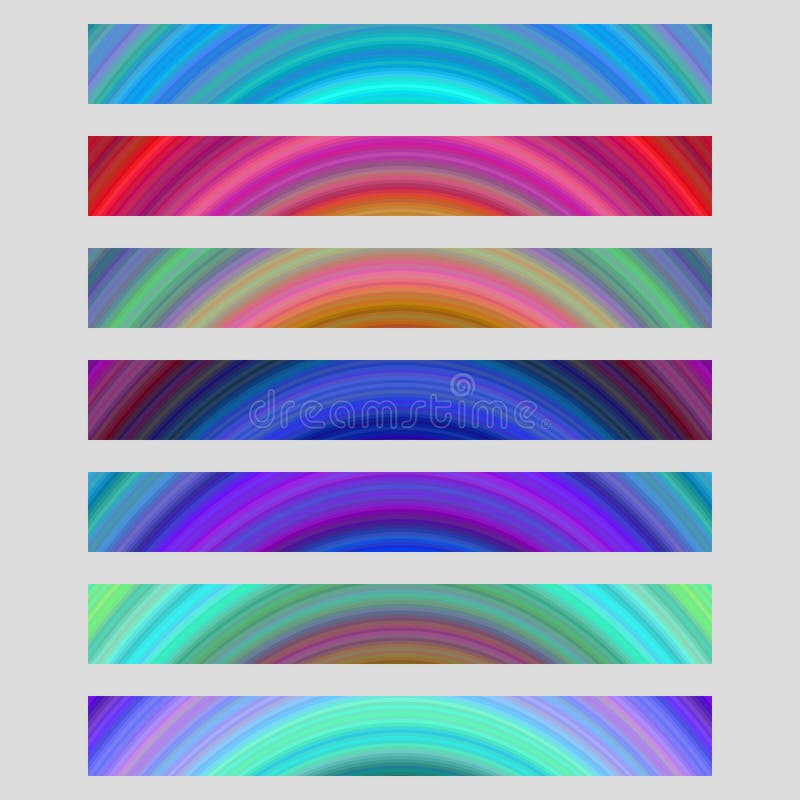 Set of Colorful Web Banner Backgrounds Stock Vector - Illustration of ...