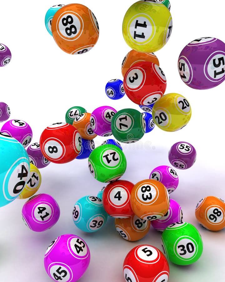 A Set of Colouored Bingo Balls Stock Illustration - Illustration of ...