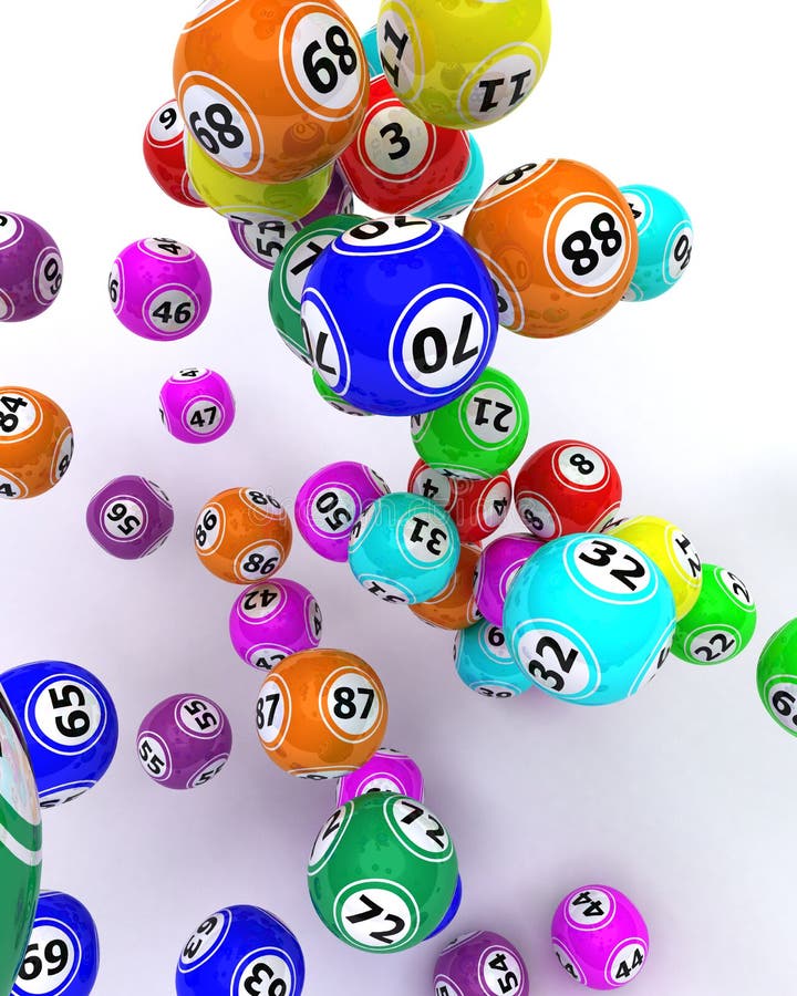 A Set of Colouored Bingo Balls Stock Illustration - Illustration of ...