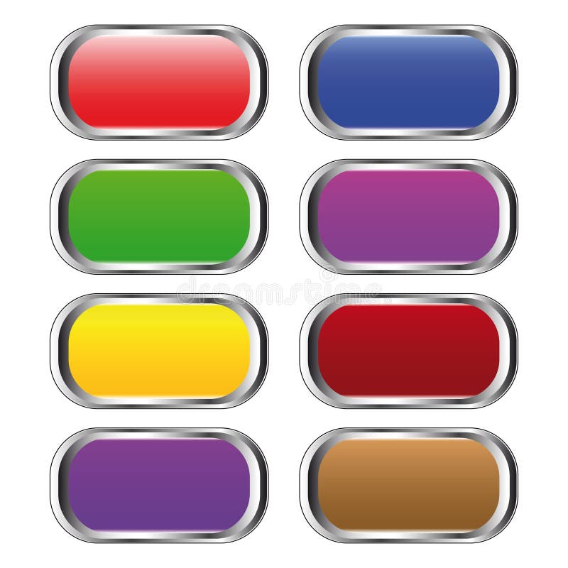 Set of colour buttons stock vector. Illustration of assorted - 12957751