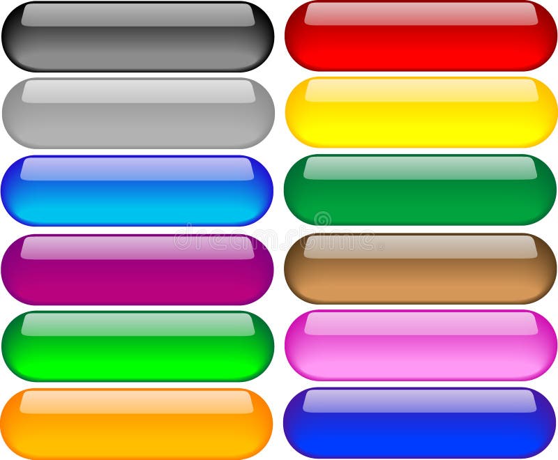 Set of Coloured Buttons stock vector. Illustration of universal - 2796503