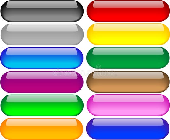 Set of Coloured Buttons stock vector. Illustration of universal - 2796503