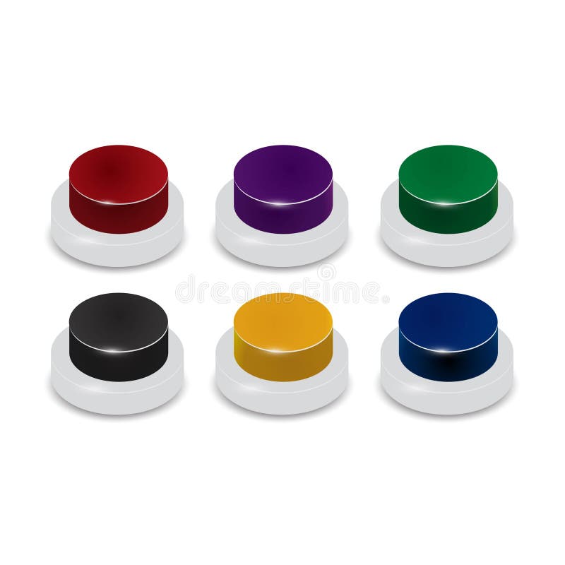Set of Coloured Buttons stock vector. Illustration of universal - 2796503