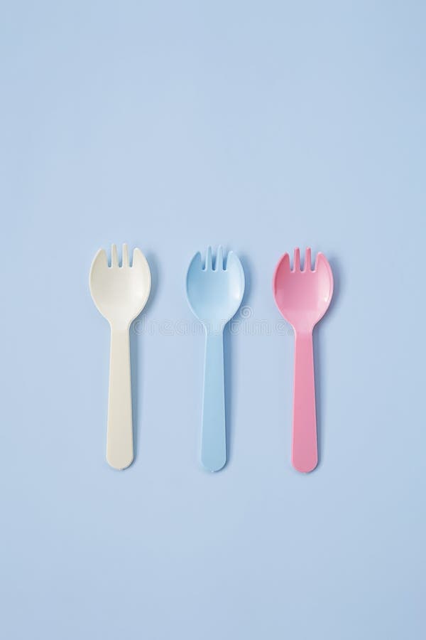 Set of Colourful Small Forks for Kids Stock Photo - Image of cutlery ...