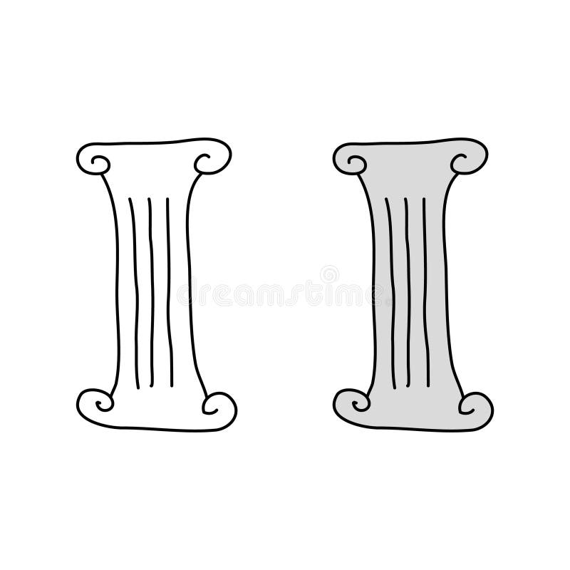 Columns 8 stock vector. Illustration of symbol, architecture - 289949324