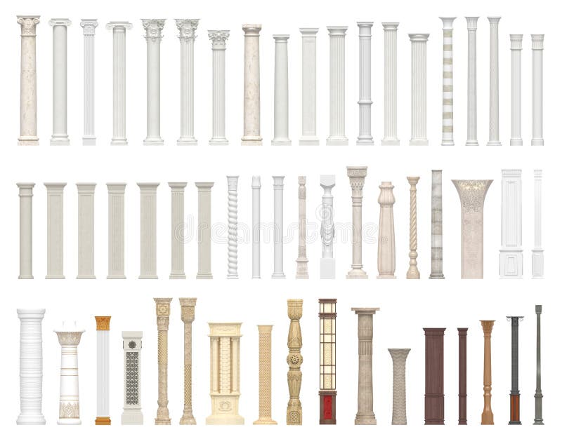 Types Of Columns Pillars