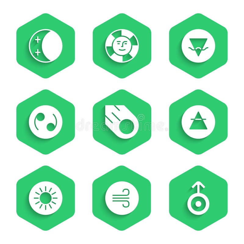 Set Comet, Windy Weather, Symbol Uranus, Air Element, Sun, Cancer ...