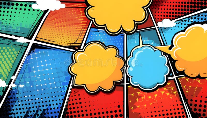 A Set of Comic Bubbles and Elements Stock Illustration - Illustration ...