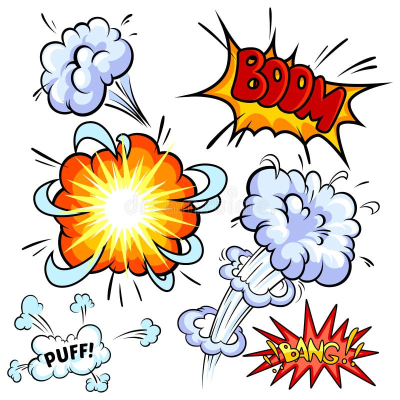Vector Comic Book Explosion Stock Vector - Illustration of crunch ...