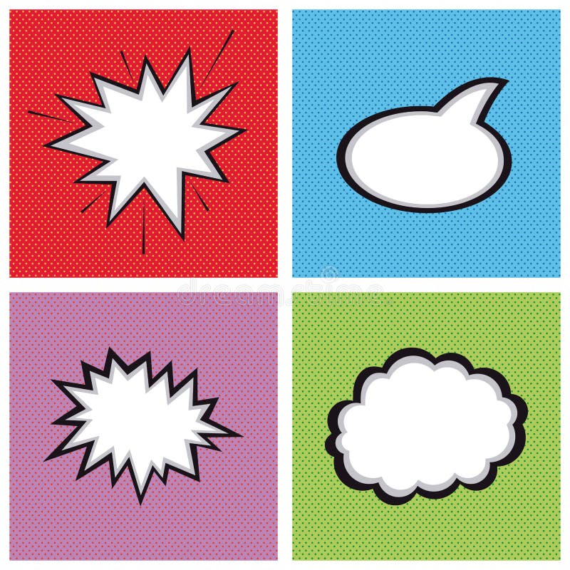 Comic expressions set stock vector. Illustration of group - 61329476