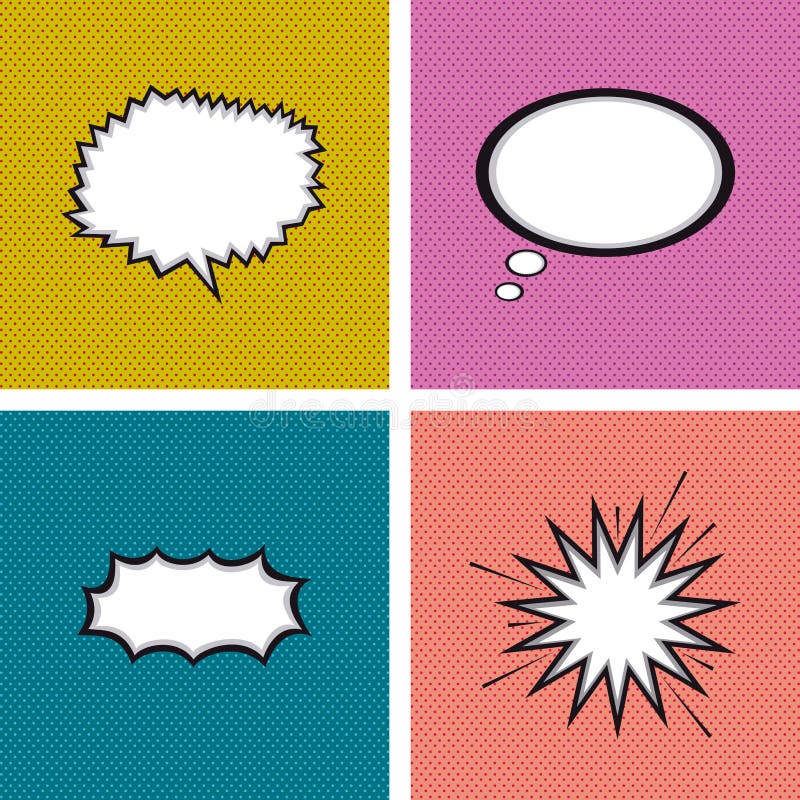 Comic expressions set stock vector. Illustration of group - 61329476