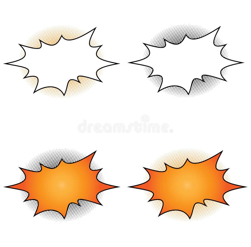 Set of Comic Speech Bubbles Stock Vector - Illustration of comment ...