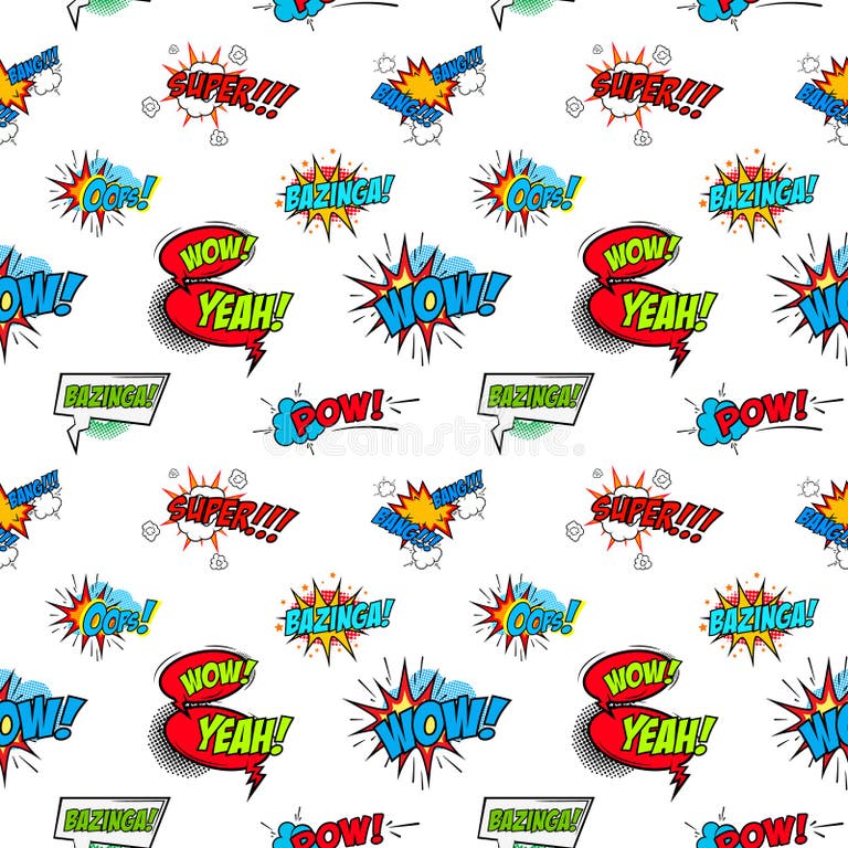 Comic Text Pattern Stock Illustrations – 36,057 Comic Text Pattern ...