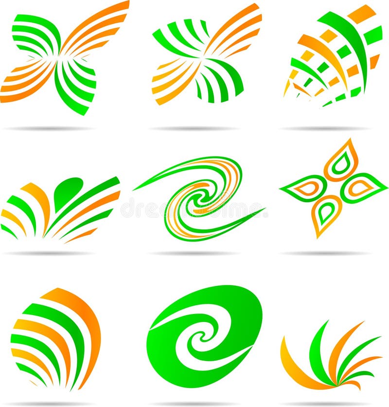 Set of Company Logos. stock vector. Illustration of circle - 6989836