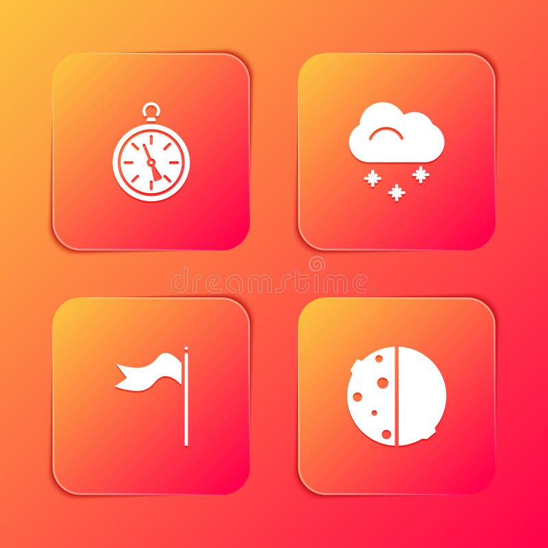 Set Compass, Cloud with Snow, Meteorology Windsock Wind Vane and ...