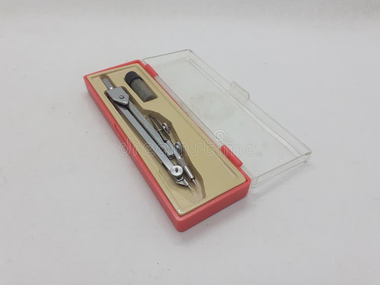 A Set of Compass in Red Transparent Boxes Stock Photo - Image of design ...