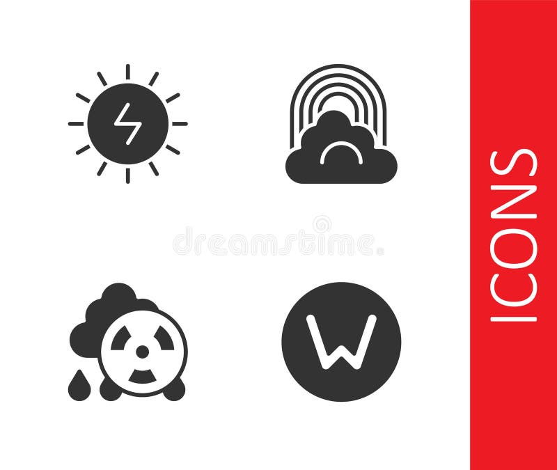 Set Compass North, Solar Energy Panel, Acid Rain Radioactive Cloud and ...