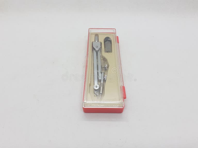 A Set of Compass in Red Transparent Boxes Stock Photo - Image of ...