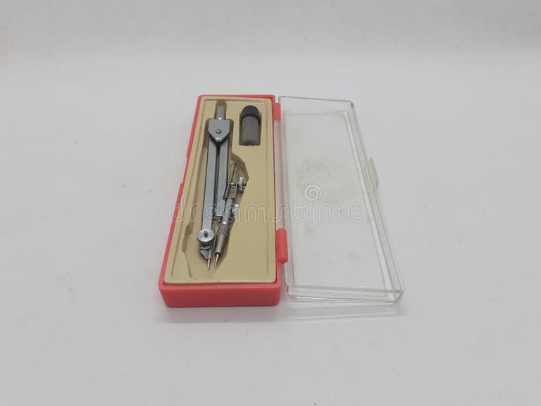 A Set of Compass in Red Transparent Boxes Stock Photo - Image of ...