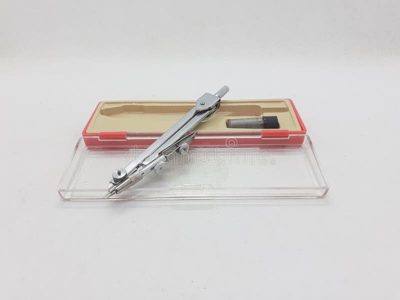 A Set of Compass in Red Transparent Boxes Stock Image - Image of design ...