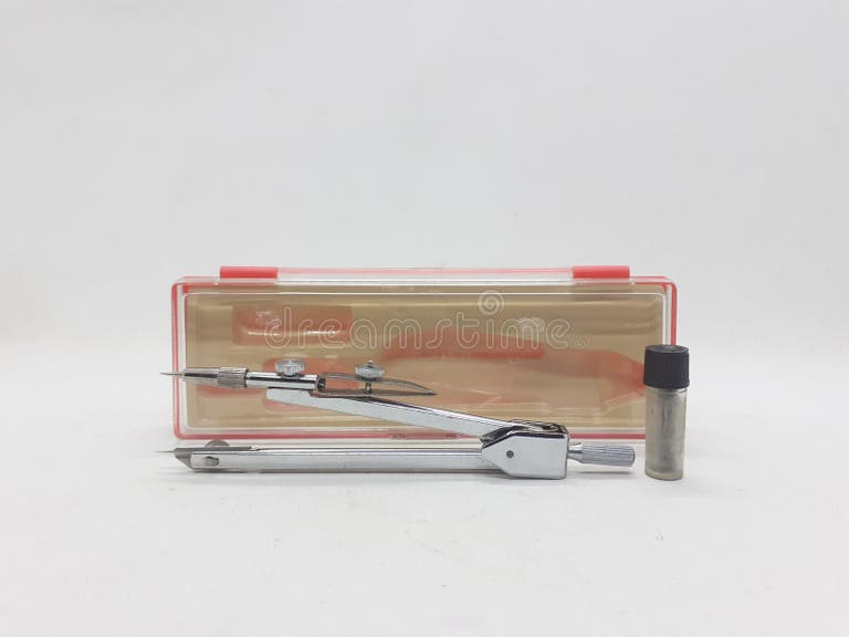 A Set of Compass in Red Transparent Boxes Stock Photo - Image of boxes ...