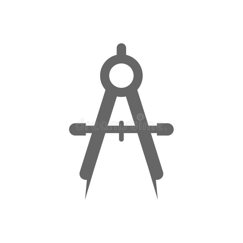 Set of Compass Tools Icon Vector, Engineering Simple Icon Template ...