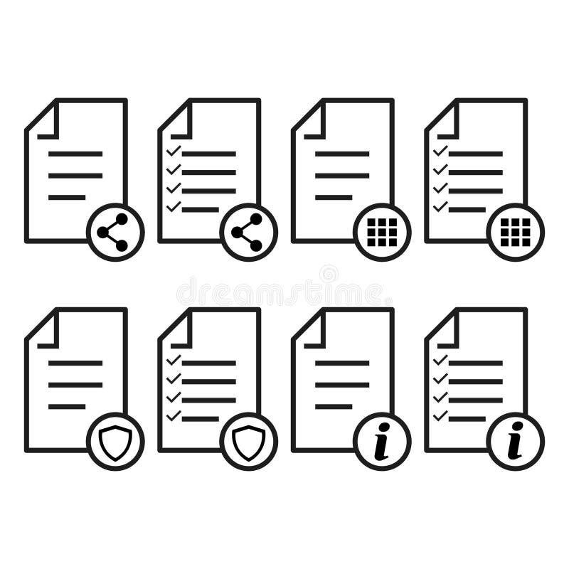 Set of in Compliance Icon Sign, Company Passed Inspection Symbol ...