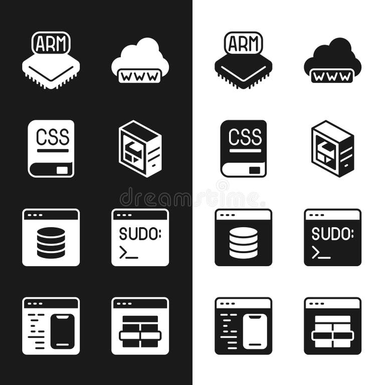 Set Computer, Books about Programming, Processor, Web Development, Server, Data, Hosting, Code ...