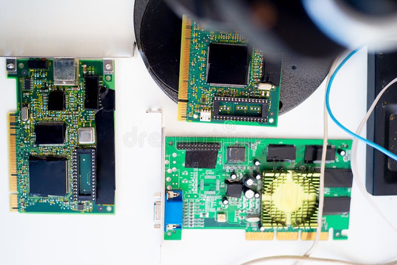 Set of computer hardware stock image. Image of electrical - 92875731