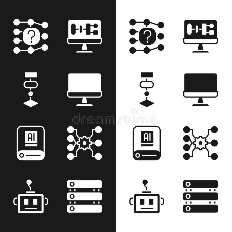 Set Computer Monitor, Algorithm, Neural Network, Artificial ... Set Computer Monitor, Algorithm, Neural Network, Artificial ...