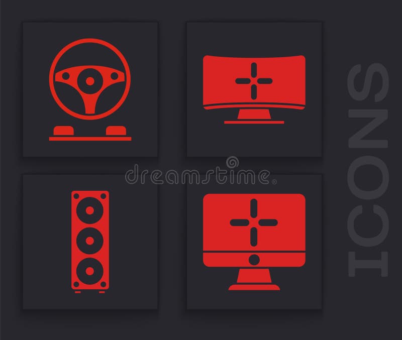 Racing Simulator Cockpit Color Icon Vector Illustration Stock Vector ...