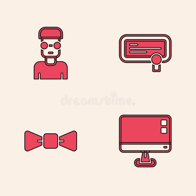 Set Computer Monitor Screen, Nerd Geek, Certificate Template and Bow ...