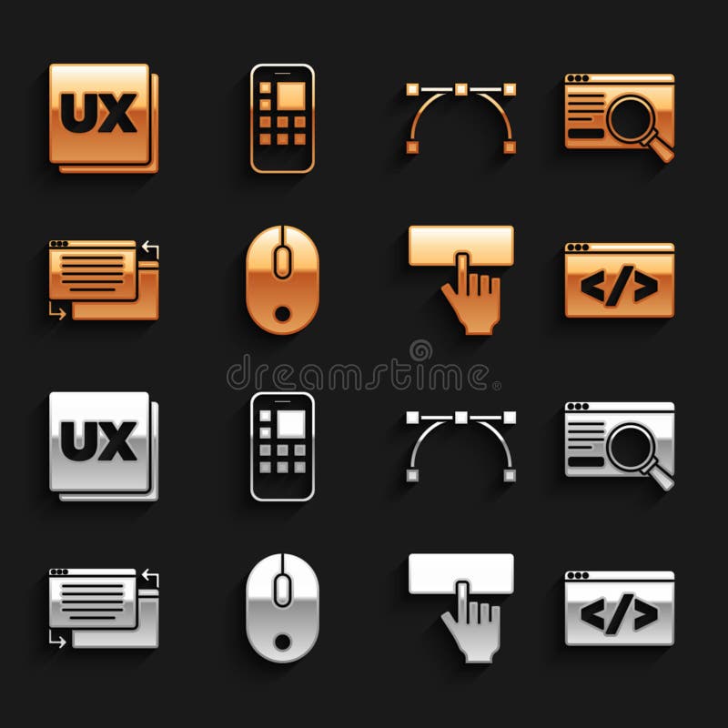 Set Computer Mouse, UI or UX Design, Front End Development, Keyboard ... Set Computer Mouse, UI or UX Design, Front End Development, Keyboard ...