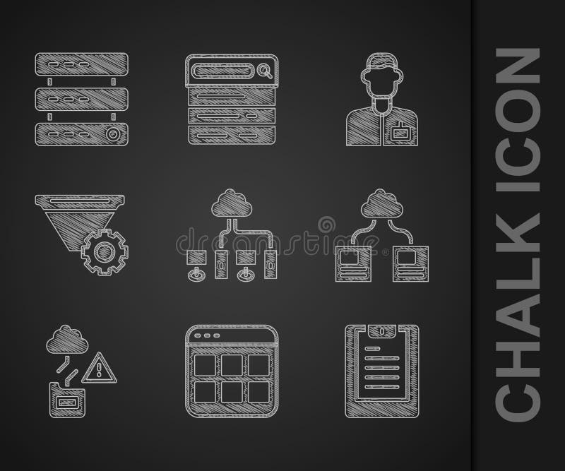 Set Computer Network, Browser Files, Server, Data Report, Cloud ... Set Computer Network, Browser Files, Server, Data Report, Cloud ...