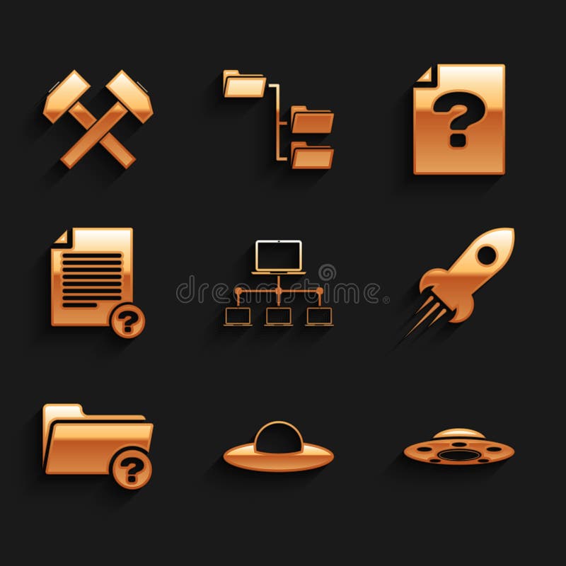 Set Computer Network, UFO Flying Spaceship, , Rocket with Fire, Unknown ... Set Computer Network, UFO Flying Spaceship, , Rocket with Fire, Unknown ...
