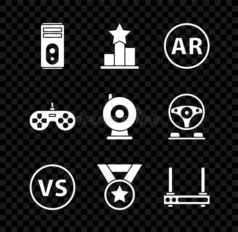Set Computer, Star, Ar, Augmented Reality, VS Versus Battle, Medal ... Set Computer, Star, Ar, Augmented Reality, VS Versus Battle, Medal ...