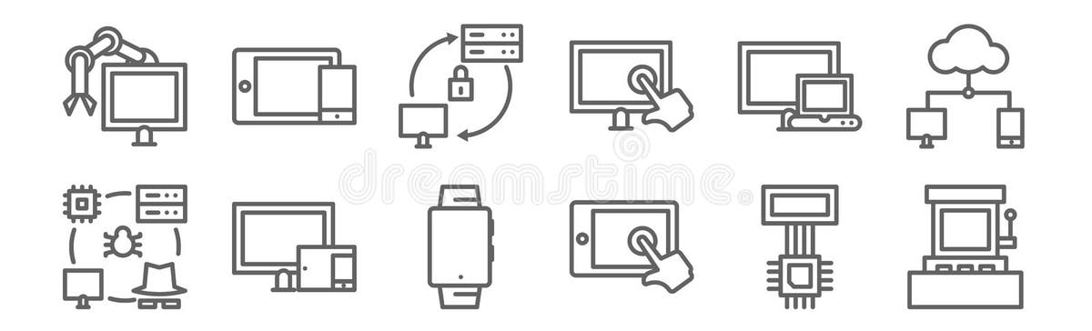 Computers Icons Stock Illustrations – 10,929 Computers Icons Stock ...