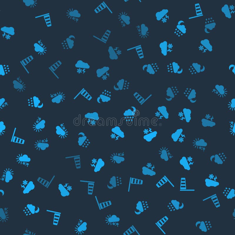 Set Cone Windsock Wind Vane, Cloud With Snow And Lightning, Snow, Rain ...