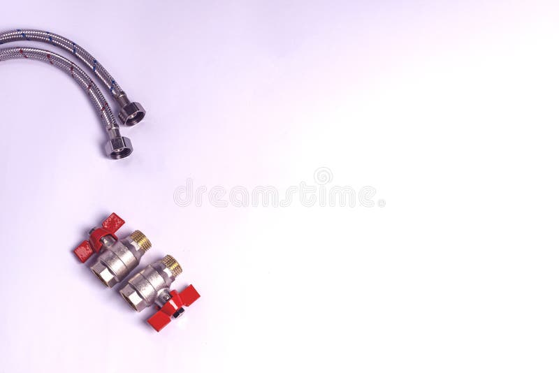 Set for Connection of the Mixer . Stock Photo - Image of fittings ...