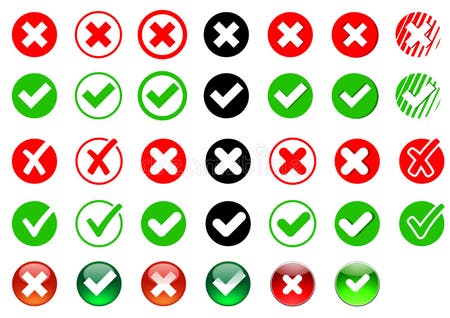 Set of Consent Icons stock vector. Illustration of permission - 285321412
