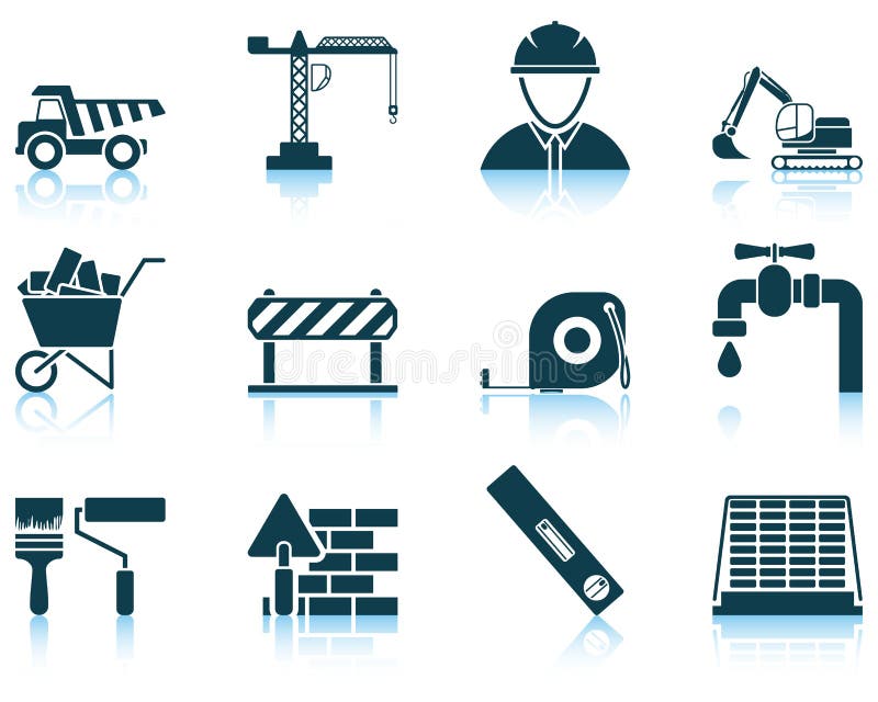 Set of construction icon stock vector. Illustration of icon - 54114963