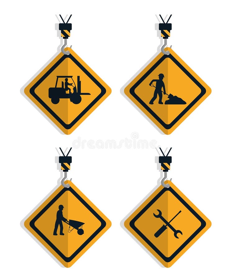 Set of construction icons stock vector. Illustration of estate - 124808657