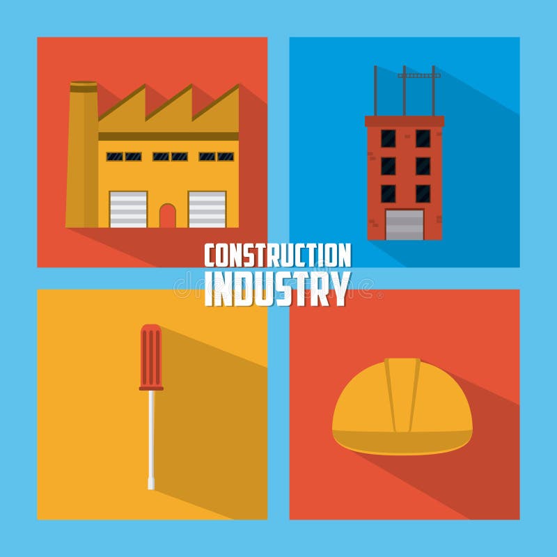 Set of construction icons stock vector. Illustration of engineering ...
