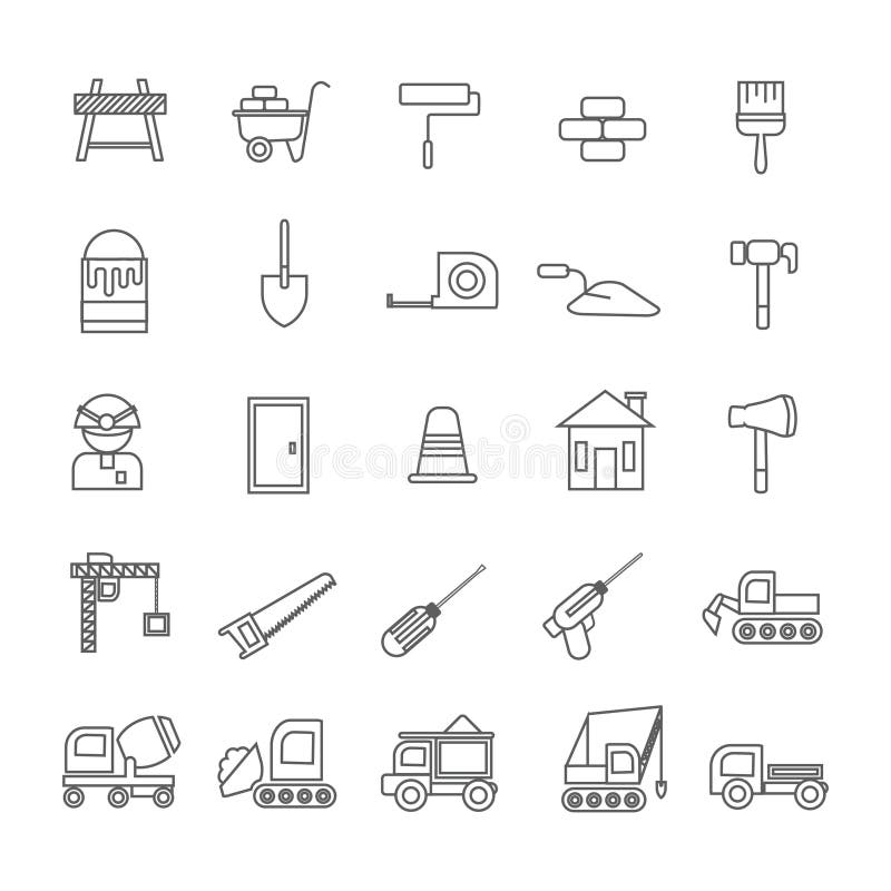 Builders Pictograms Stock Illustrations – 13 Builders Pictograms Stock ...